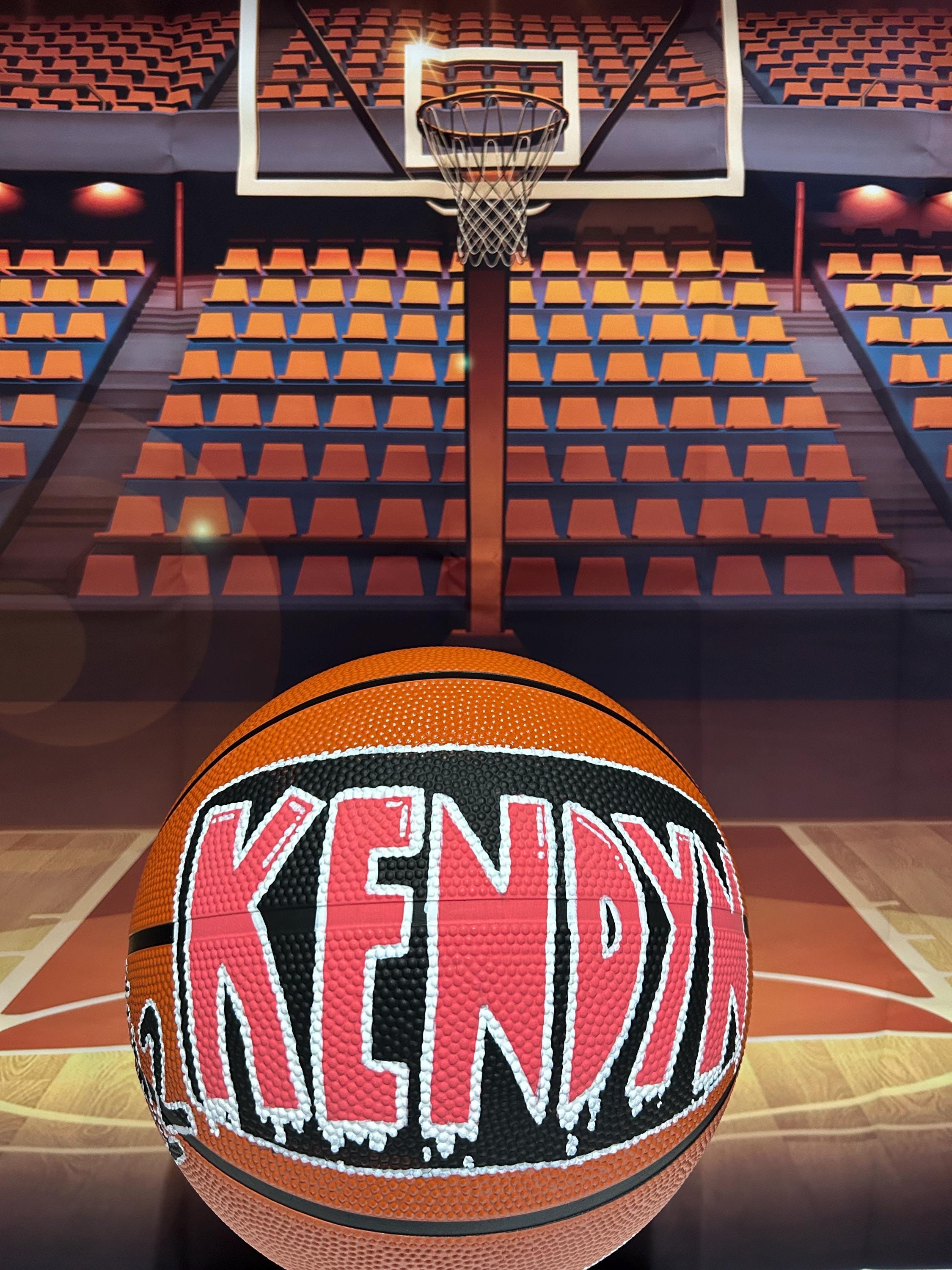 Hand Painted Basketball by Dunkart - Etsy