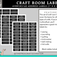 Printable Craft & Sewing Room Labels - Etsy Australia