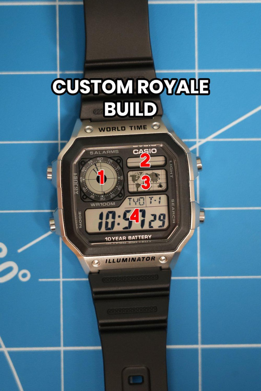 Custom Casio Royale (AE1200), Jellylab - Etsy