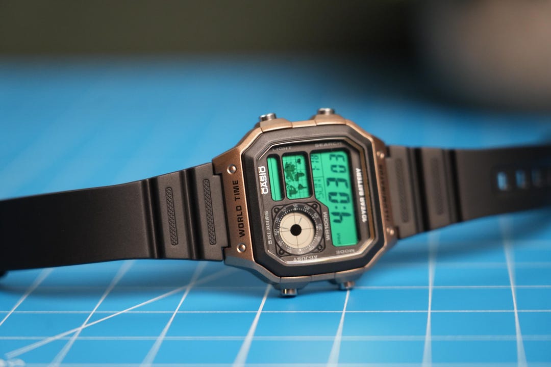 Casio World Time Illuminator Royale AE-1200WHD Digital Watch Multi Mod ...