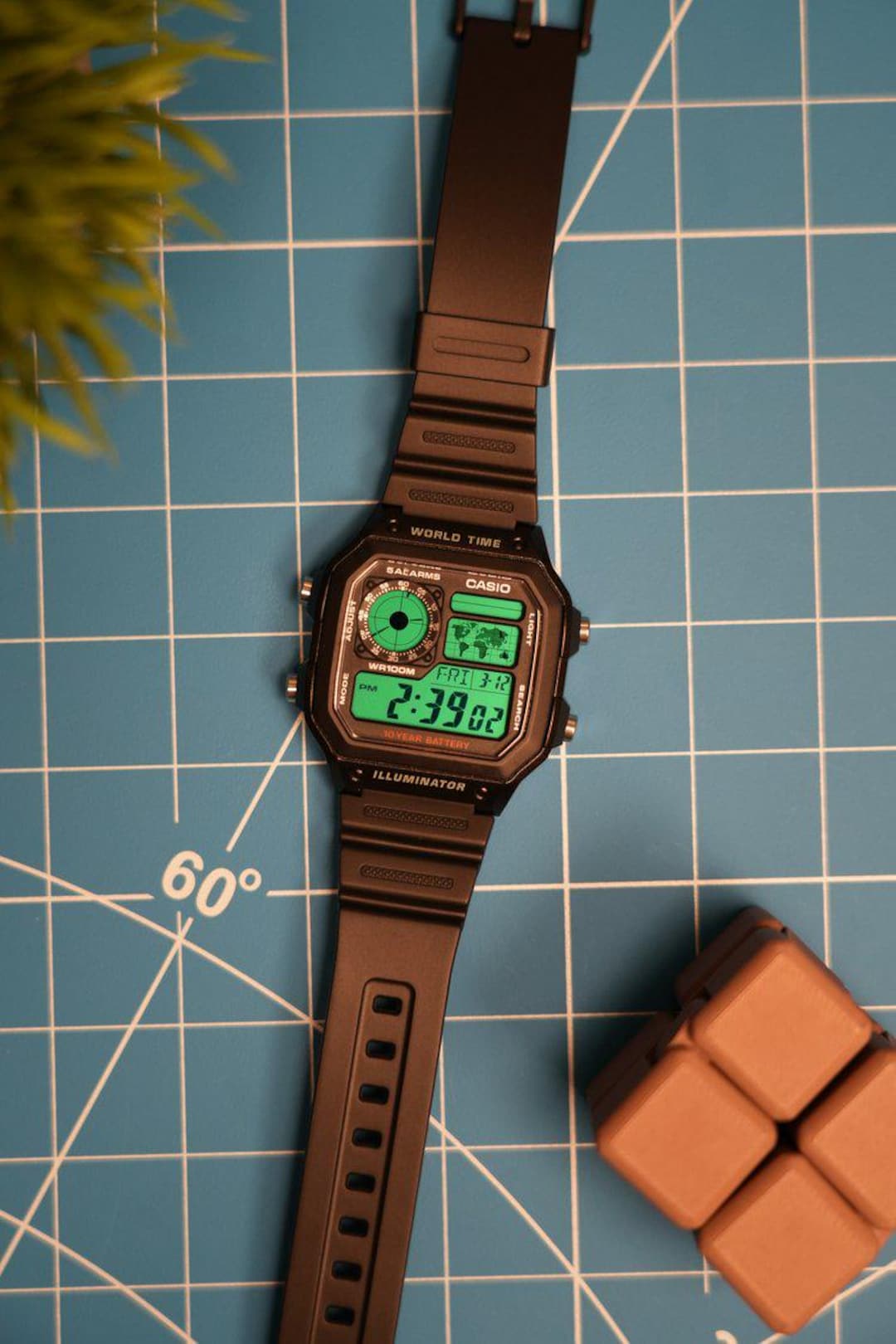 Radar - Casio Royale (AE1200) Custom Digital World Time Watch Mod ...