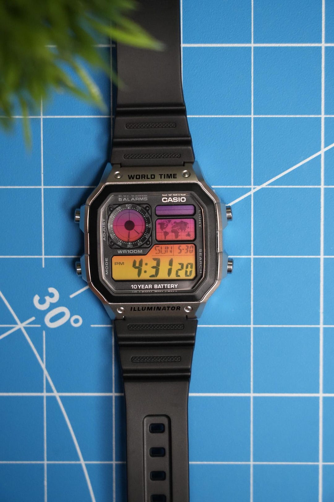 Sunset (reverse Gradient) - Casio Royale (AE1200) Custom Digital World ...