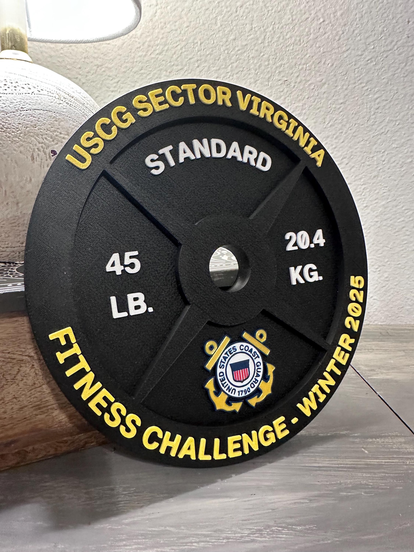 Custom Weight Plate Trophy: 3D Printed Mini Gym Award - Etsy