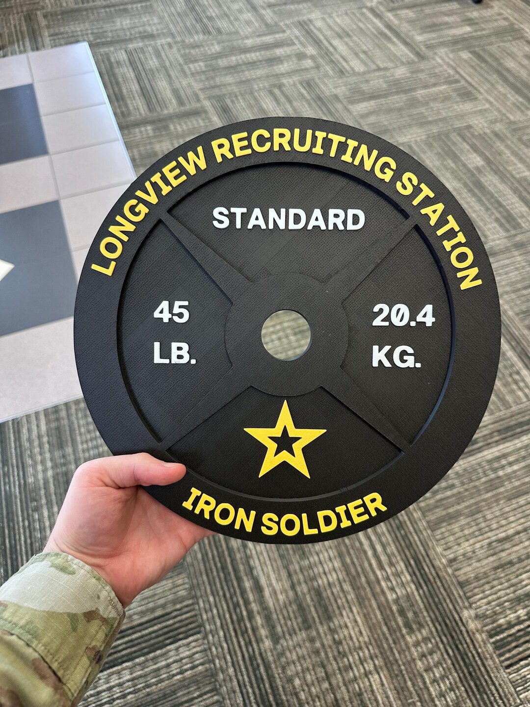Custom Weight Plate Trophy: 3D Printed Mini Gym Award - Etsy
