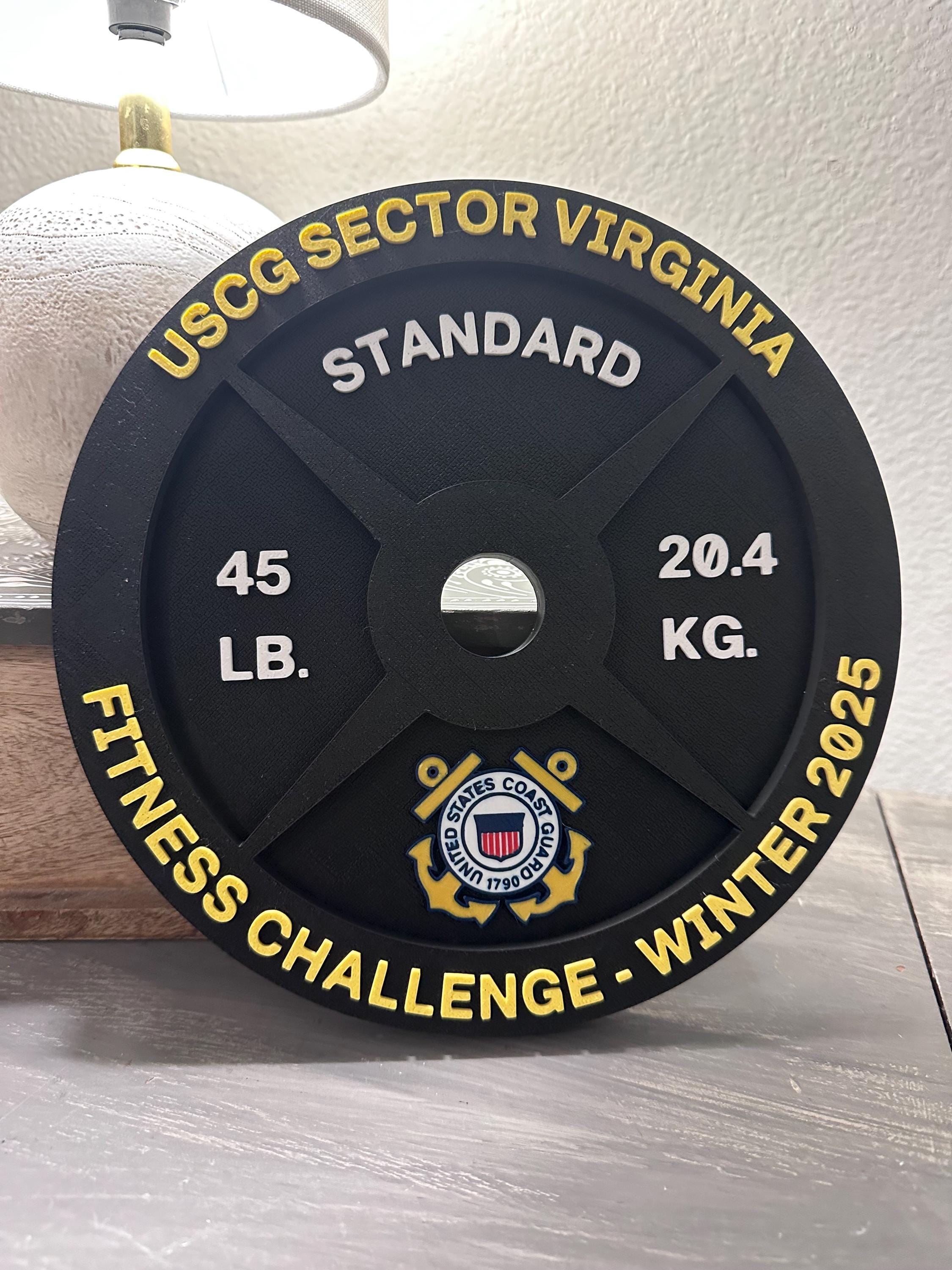 Custom Weight Plate Trophy: 3D Printed Mini Gym Award - Etsy