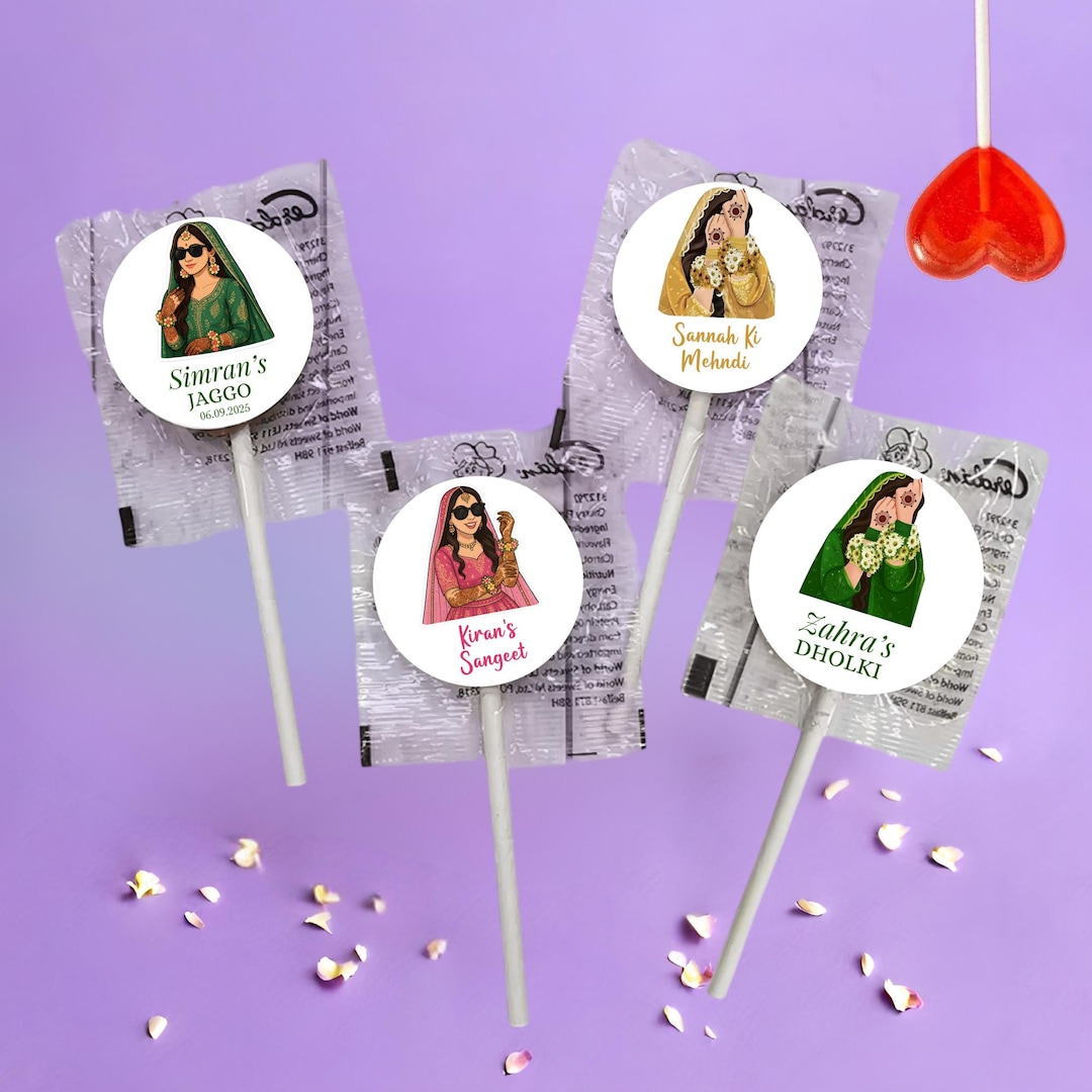 Mehndi Favours for Guests Personalised Bride Dholki Wedding Favors ...