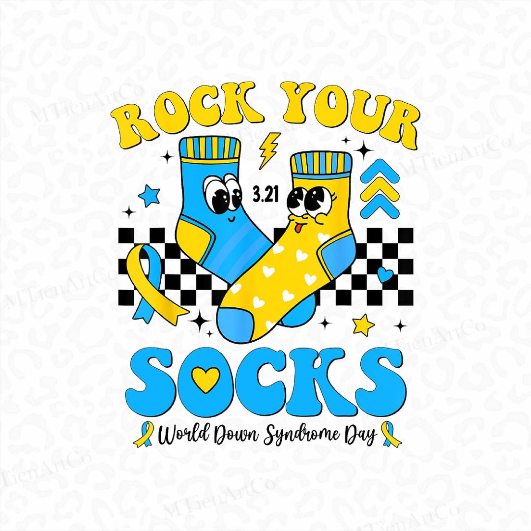 Rock Your Socks Awareness Png, World Down Syndrome Day Png, Sublimation ...