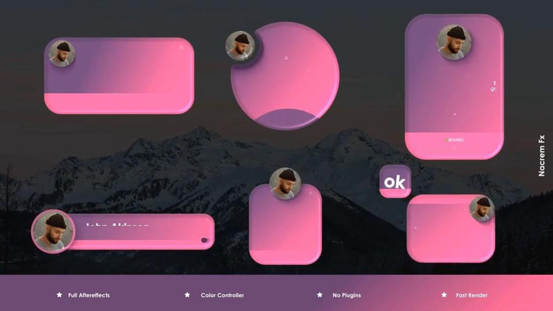 Social Media Colorful Titles Premiere Pro Template | Animated Social ...
