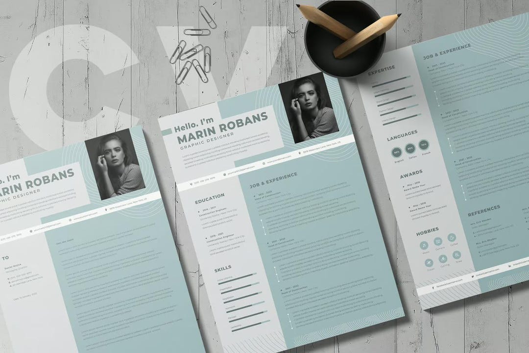 Professional Resume (DOC) | Modern & Customizable Design | Docx|, AI Application / Resume / CV ...