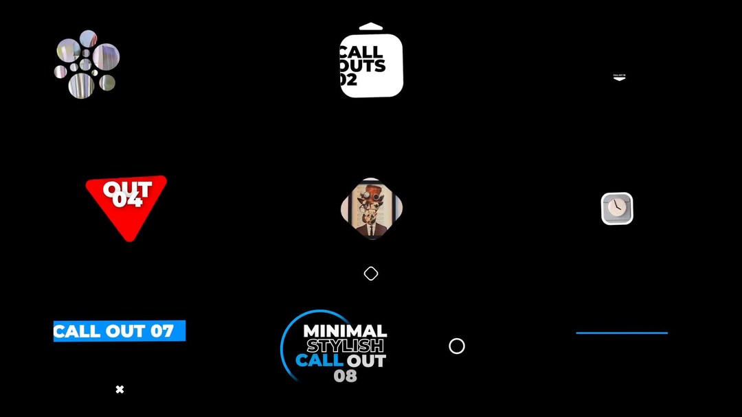 Minimal Call Outs Premiere Pro Template | Clean Call Out Titles ...