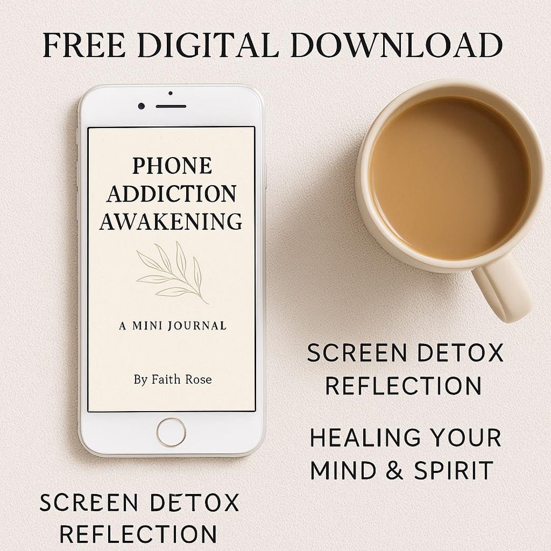 Phone Addiction Awakening – Digital Mini Journal | Screen Detox ...