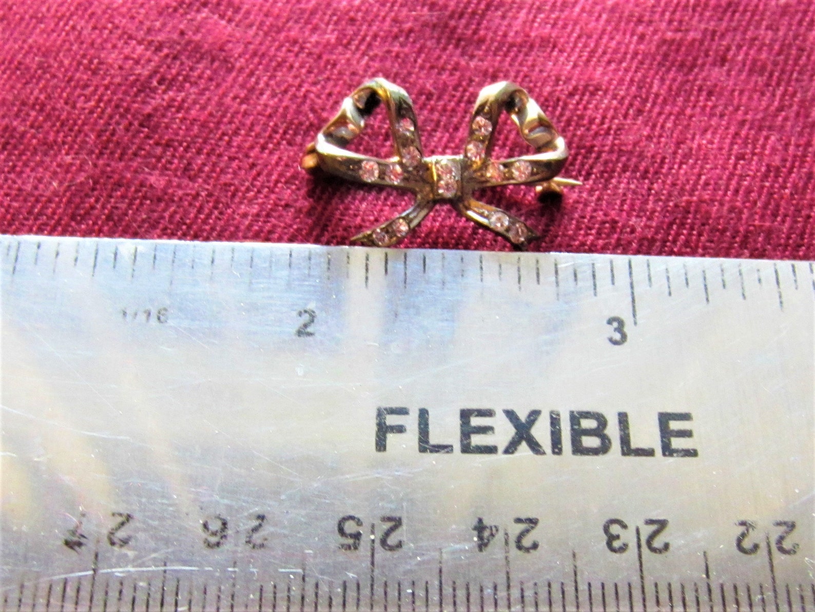 Antique Sterling Silver Ribbon Bow Brooch - Etsy