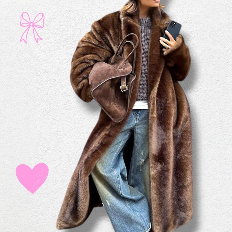 Heavy and Warm Fur Coat - Etsy UK