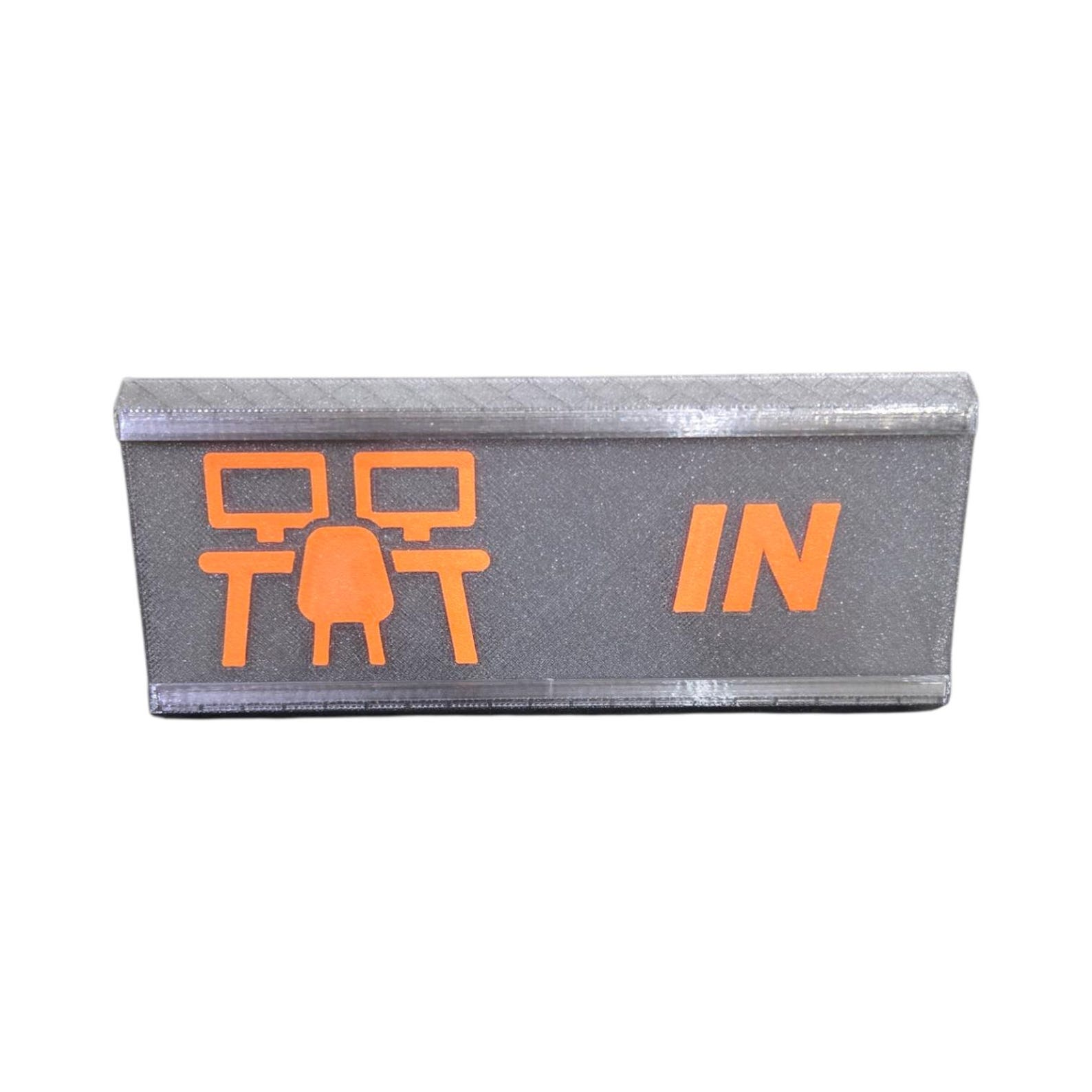 Personalized LED Desk Sign: Three-sided in Out Office Indicator ...