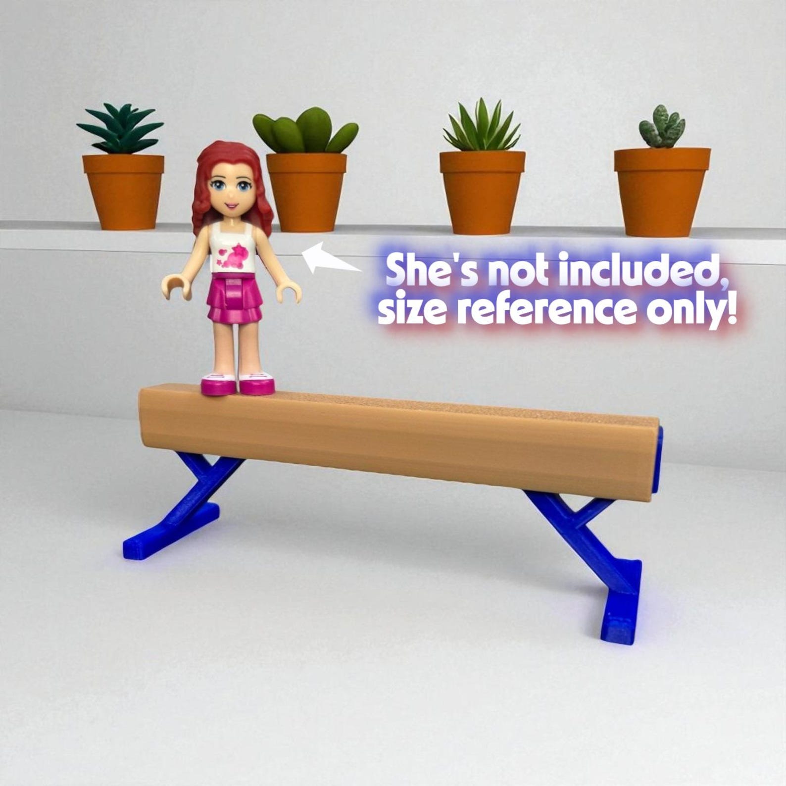Mini Gymnastics Balance Beam Cute Miniature Toy Gymnastics Beam Desk ...
