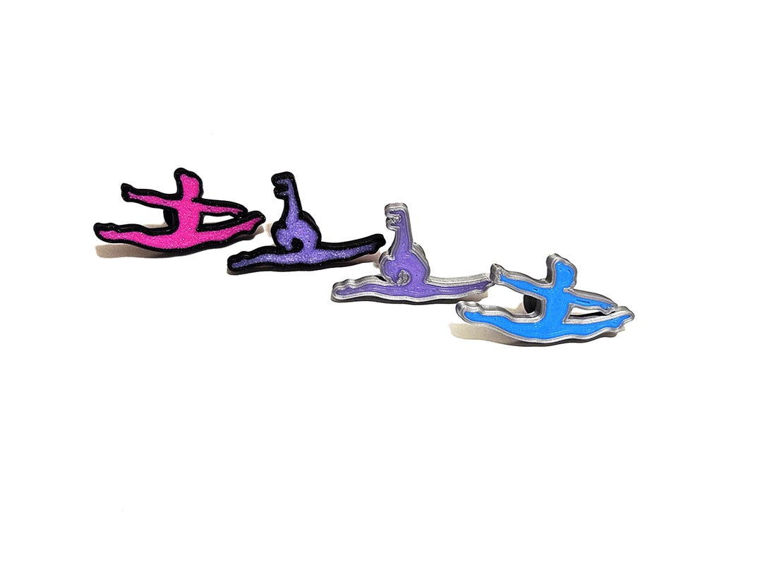 Crocs Charms Gymnast in Split set of 4pc - Etsy