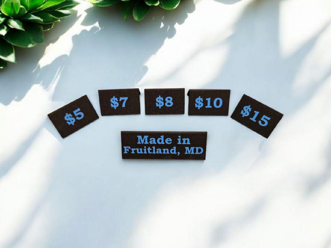 Reusable Price Display Stand: Stackable Sign for Craft Fair Vendor ...