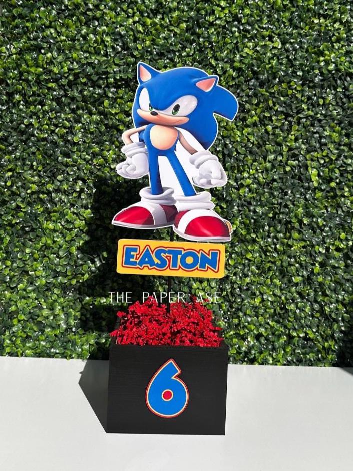 Sonic Birthday Centerpieces, Sonic Party Supplies, Sonic Birthday ...