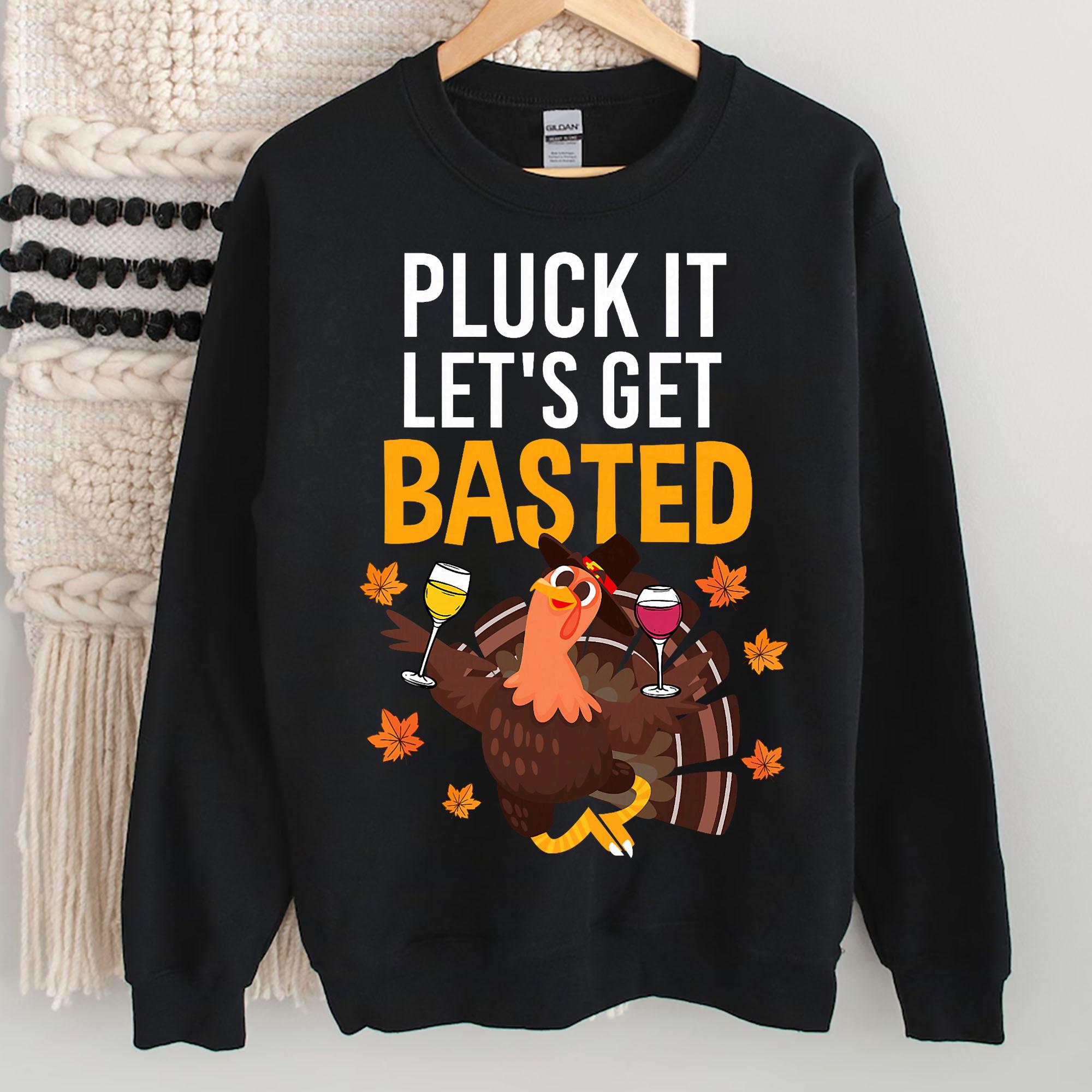 Let’s Get Basted Turkey Beer Funny Thanksgiving PNG, Drunk Turkey Retro ...