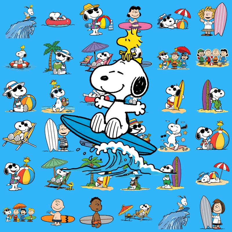 Snoopy Clipart Summer - Etsy