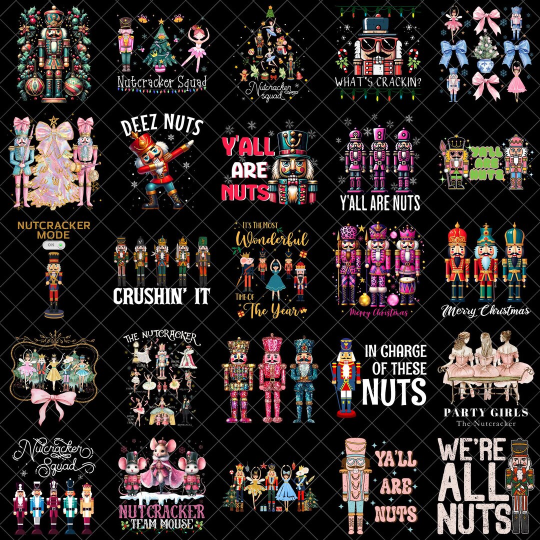 Nutcracker PNG Bundle, Nutcracker Squad Christmas PNG, Nutcracker ...