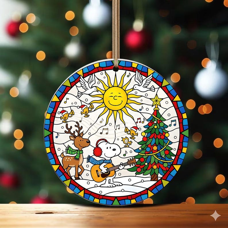 25+ Snoop Christmas Ornament Bundle PNG, Cartoon Dog Round Ornament PNG ...