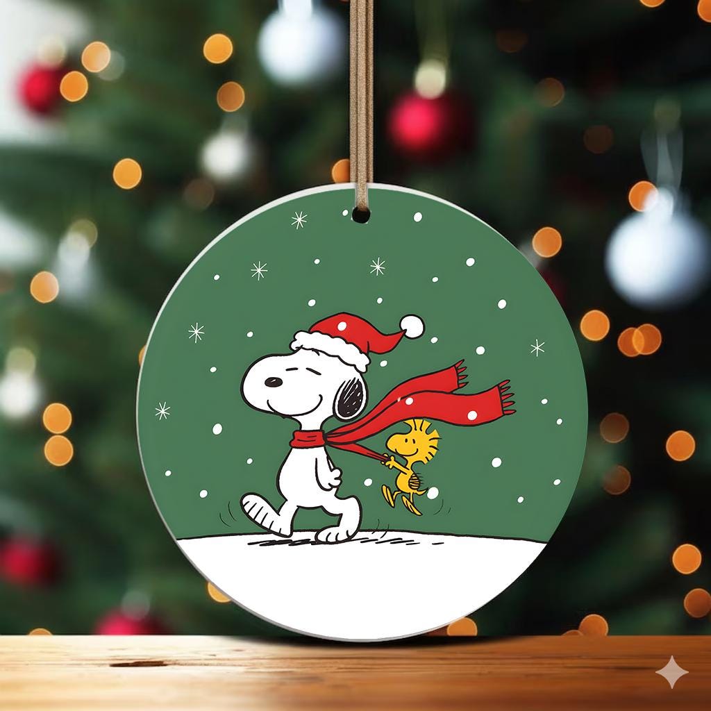 Cute Cartoon Dog Christmas Ornament Bundle PNG, Snoop Round Holiday ...