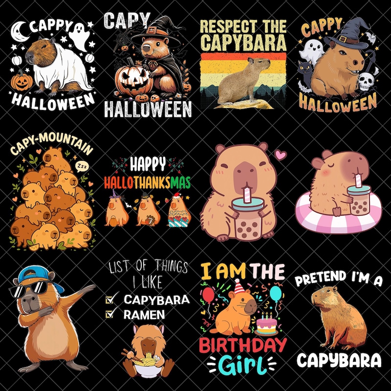 Capybara Pumpkin Art - Etsy