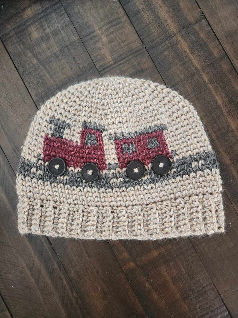 Crochet Train Hat- 2 Sizes- Toddler & Child - Etsy