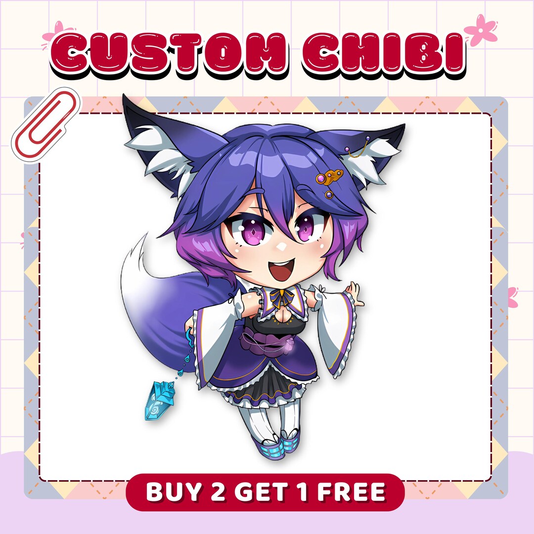 Custom Chibi Anime, Chibi Character, Chibi Pfp, Cute Chibi Commission ...