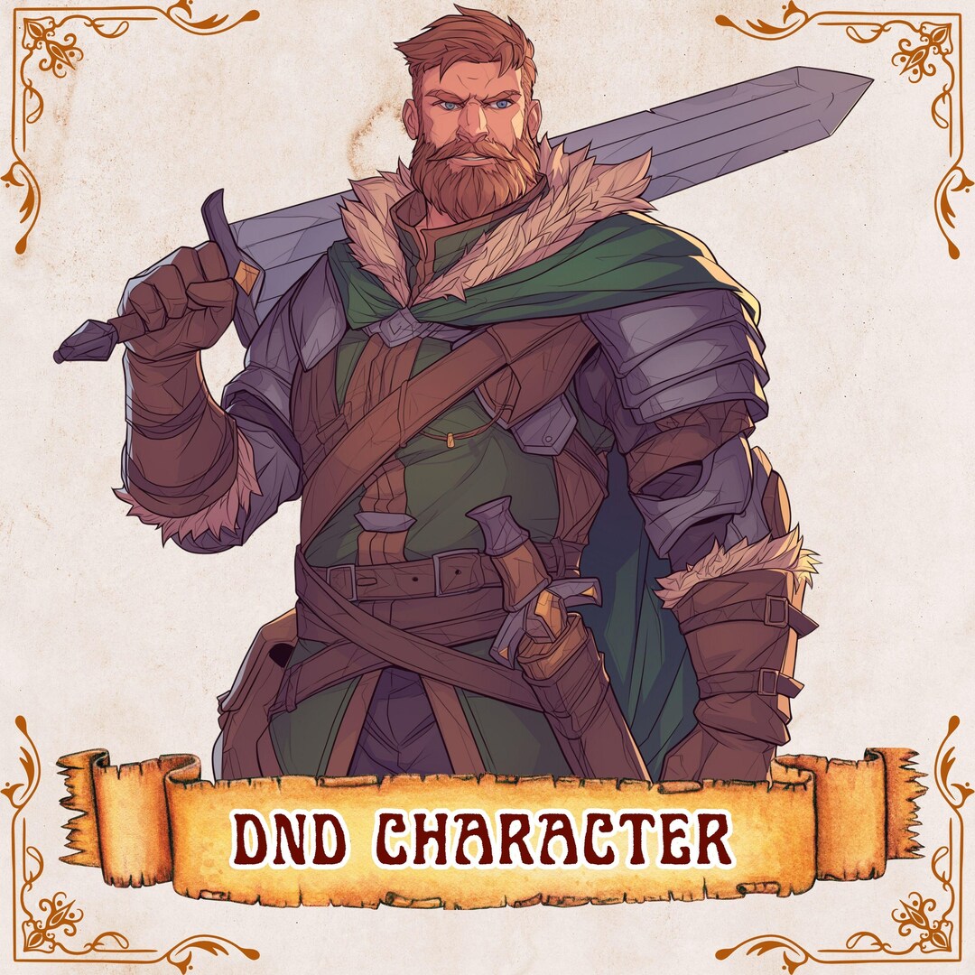 Custom DND Character, Dnd Character, Dnd Character Potrait, DND ...