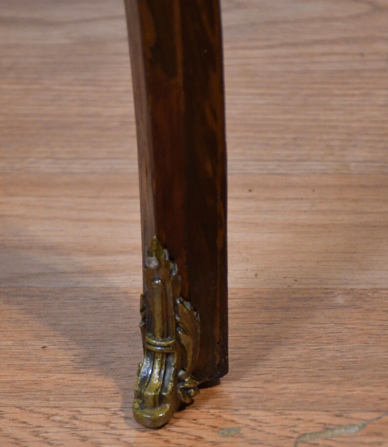 1920s French Louis XV Walnut & Satinwood Inlaid Pembroke Drop-leaf ...