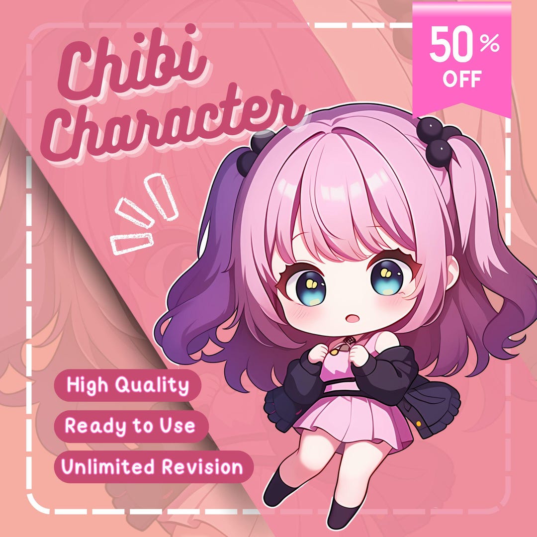 CUSTOM CHIBI CHARACTER | Custom Chibi Commission | Chibi | Fanart ...