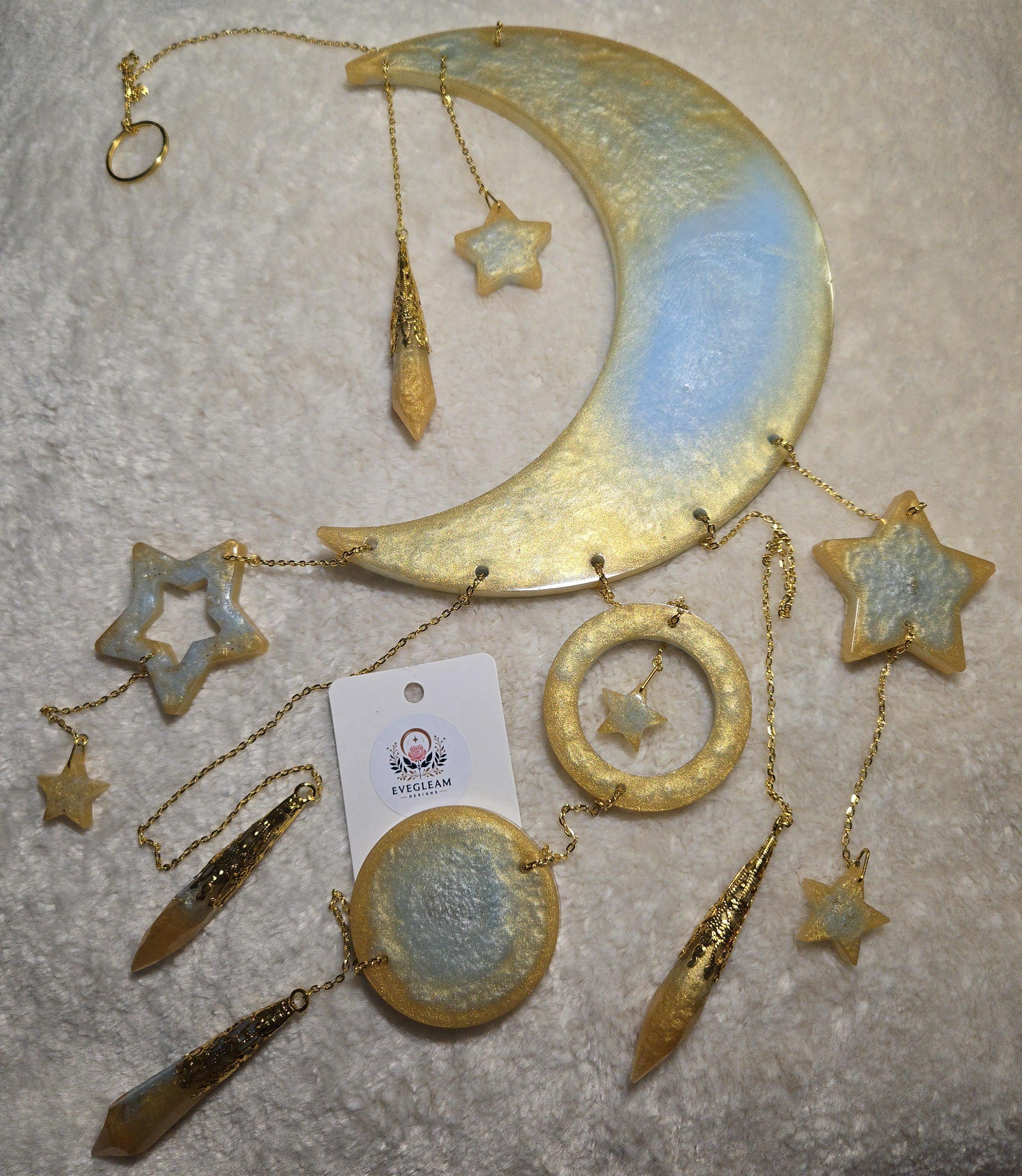 Dreamy Hanging Moon Sculpture - Etsy