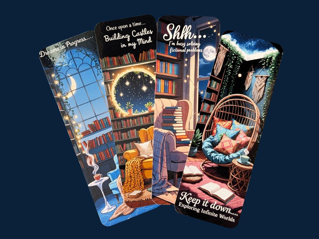 Cozy Reading Nook Bookmarks: Laminated Book Lover Gift - Etsy