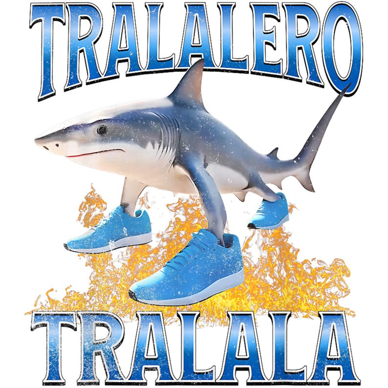 Tralalero Tralala Shark Meme Digital Png. - Etsy