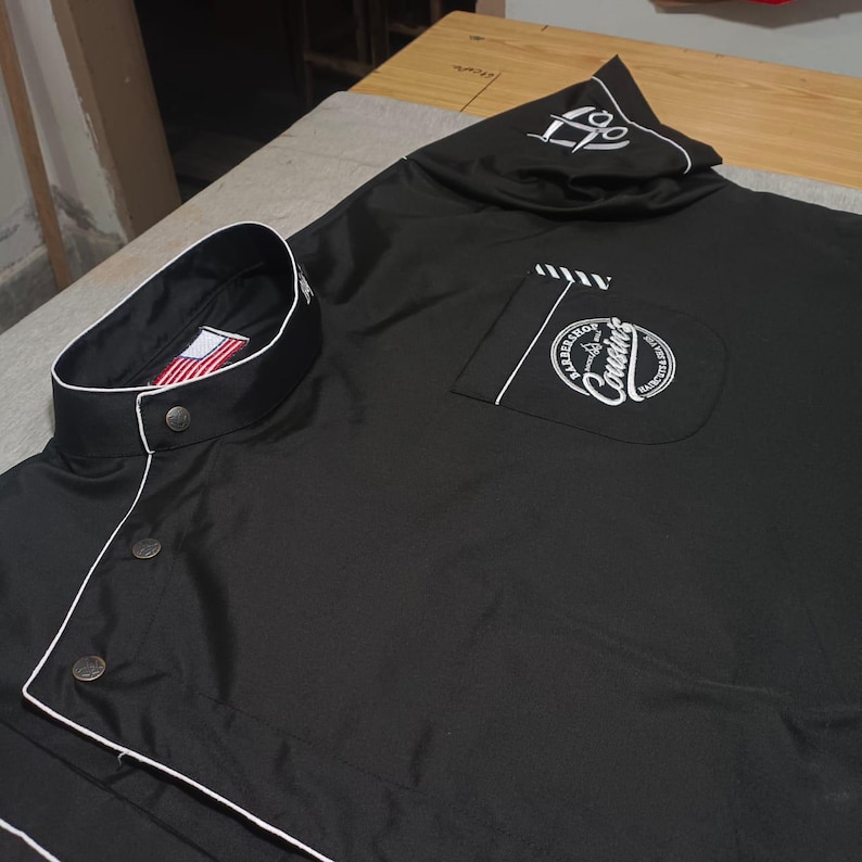 Custom Barber Jacket, Personalized Barber Jacket, Old School Barber ...