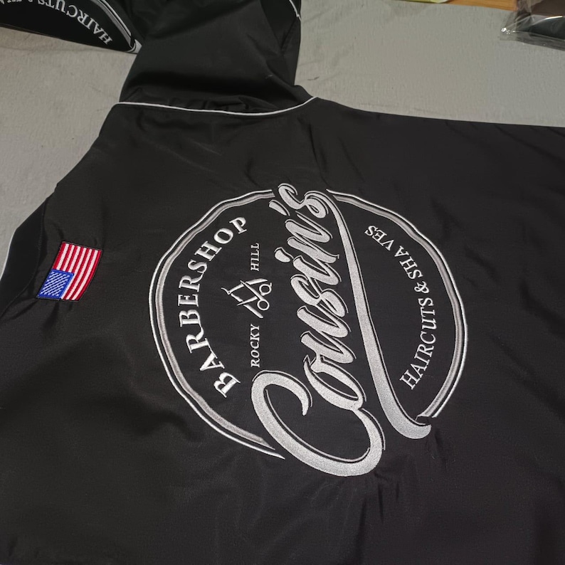Custom Barber Jacket, Personalized Barber Jacket, Old School Barber ...