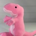 Pink T Rex Plush Toy - Etsy