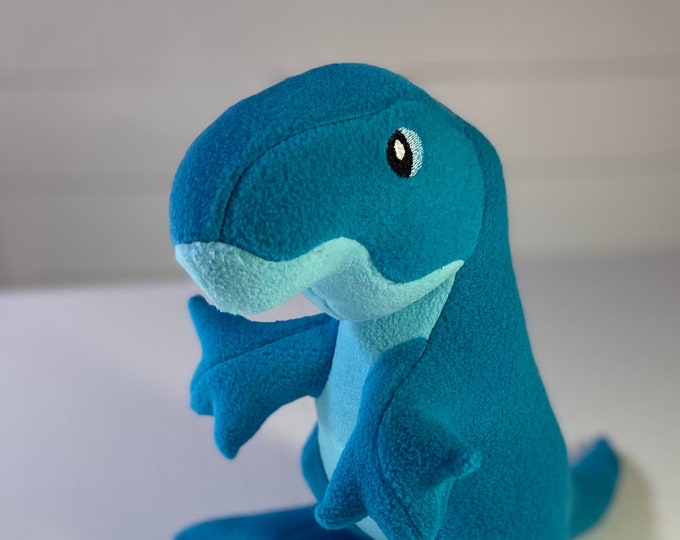 Teal T Rex Plush Toy - Etsy