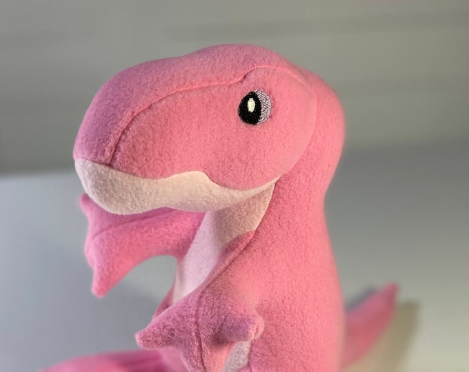 Pink T Rex Plush Toy - Etsy