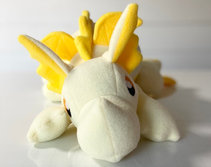 Yellow Plush Baby Dragon - Etsy