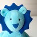 Little Boy Blue Stuffed Lion - Etsy