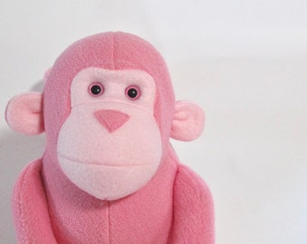 Purple Stuffed Monkey Toy | Etsy