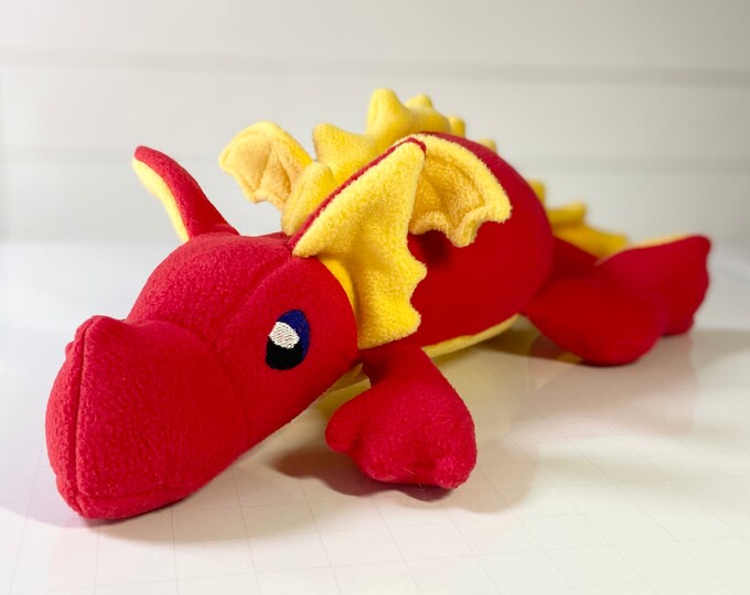 Red Plush Baby Dragon - Etsy
