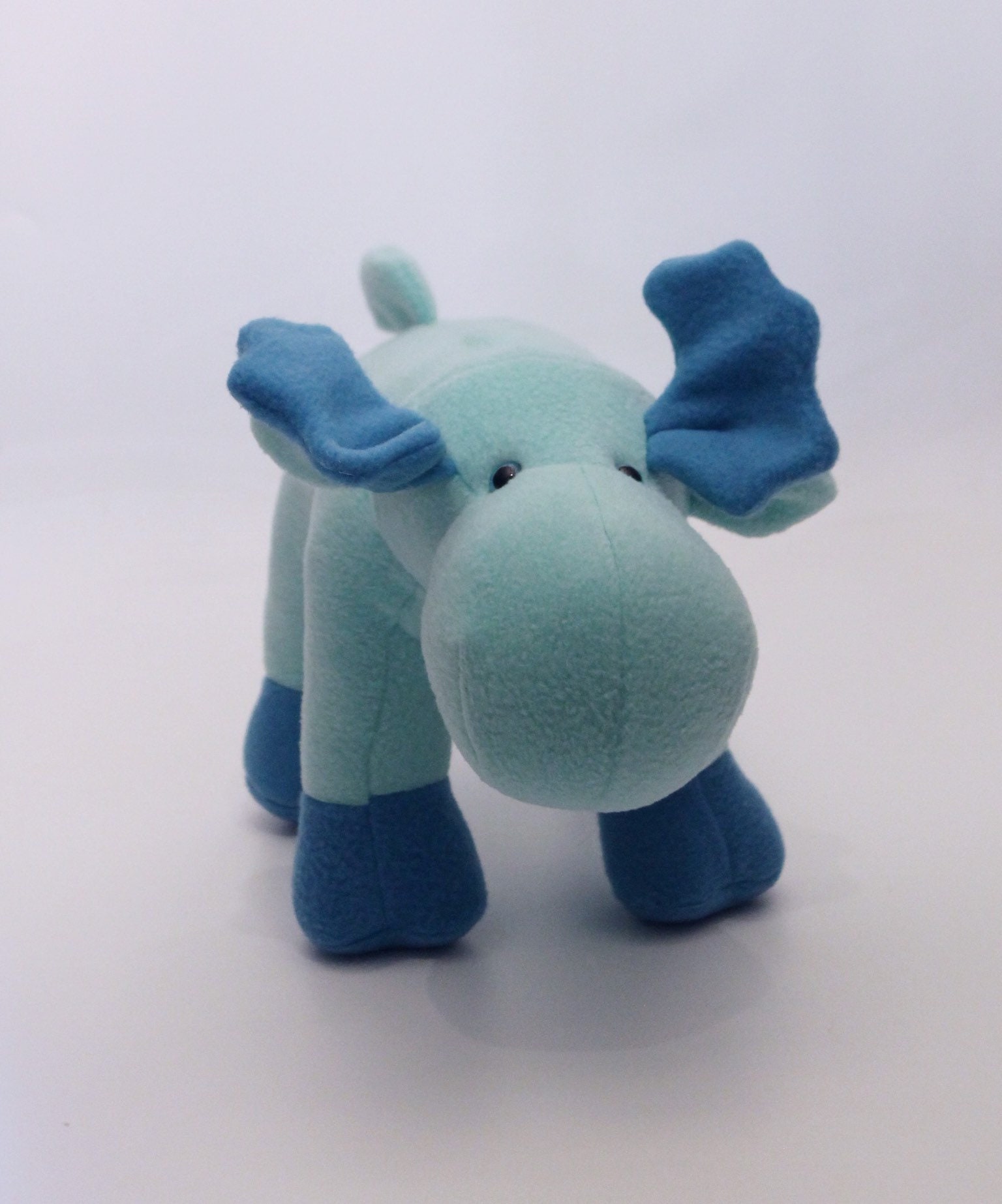 Aqua Moose Plush Toy - Etsy