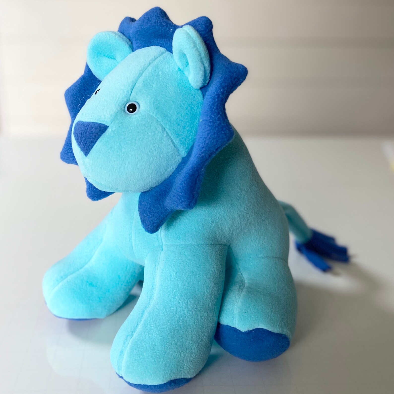 Little Boy Blue Stuffed Lion - Etsy