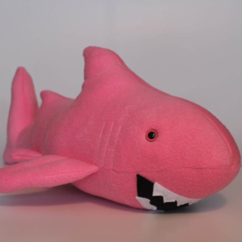 Pink Plush Shark | Etsy
