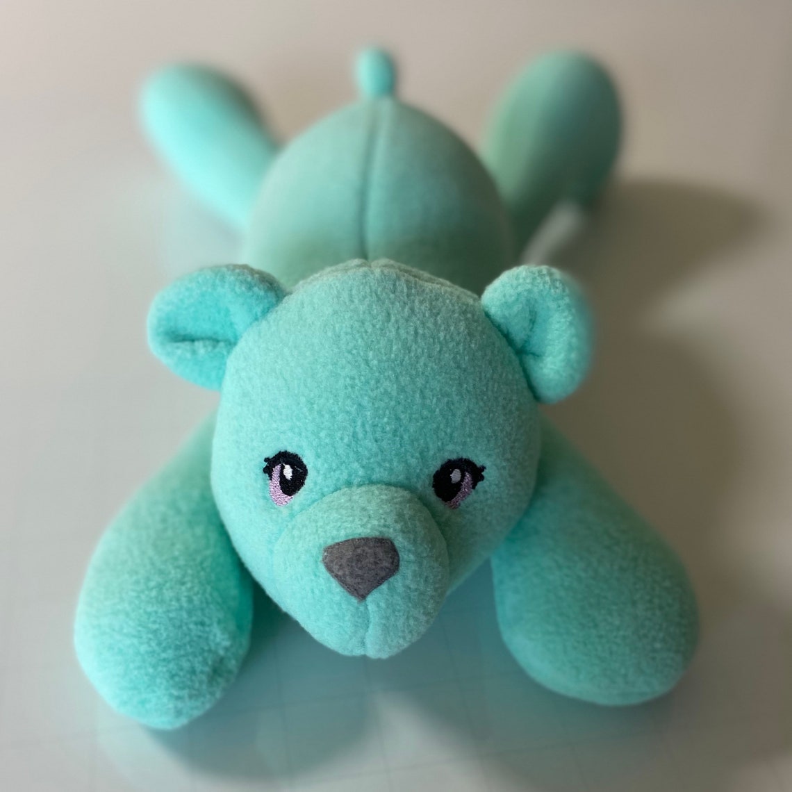 Aqua Teddy Bear - Etsy