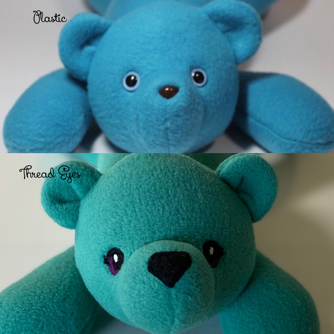 Aqua Teddy Bear - Etsy